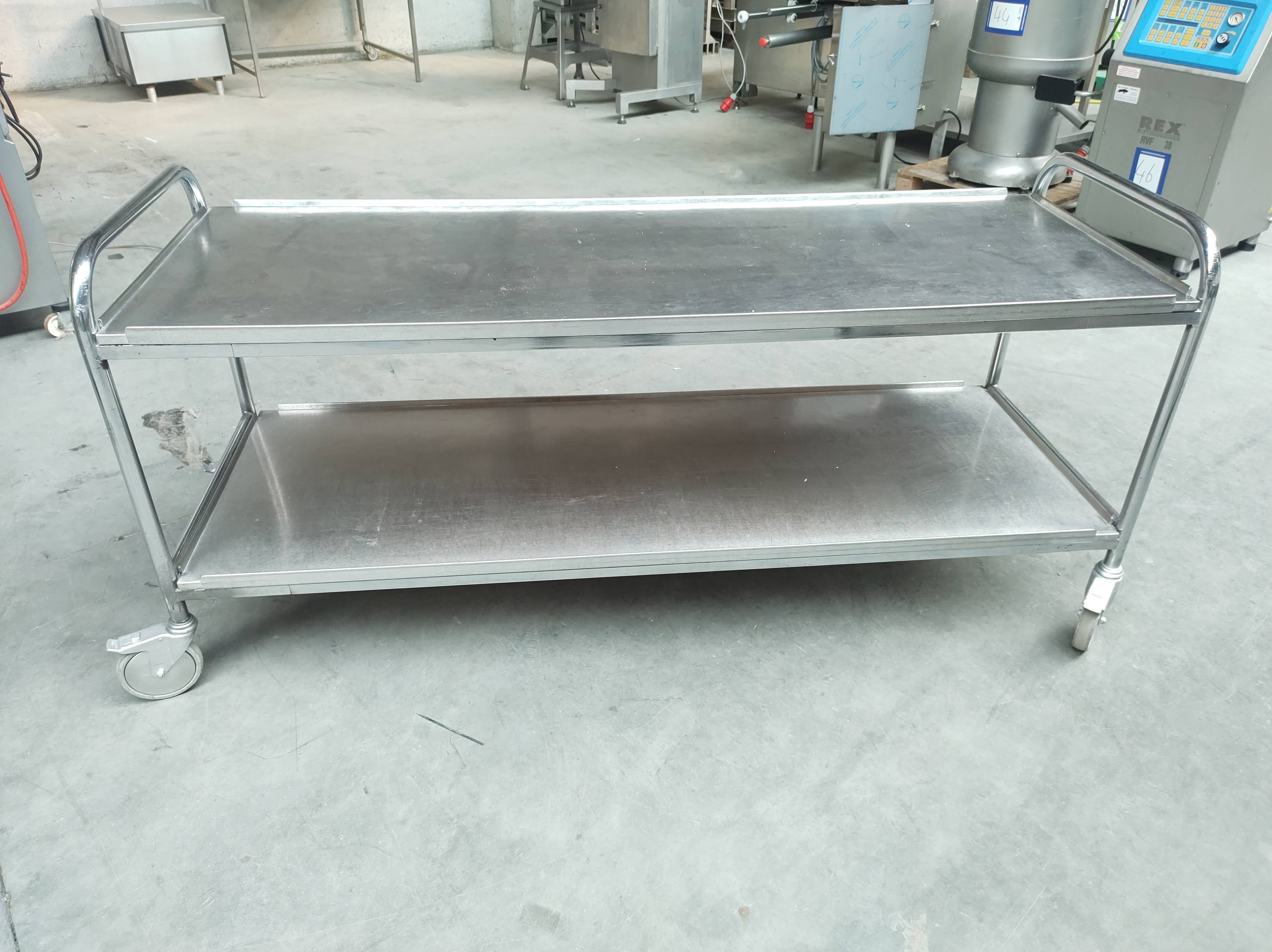 S/S mobile cart Mobile stainless steel cart for sale used second hand ...